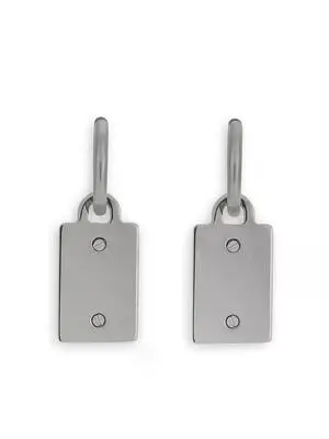 Dolce & Gabbana Logo-tag Drop Earrings