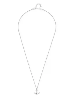 Mateo Small Anchor Necklace In Sterling - Silver