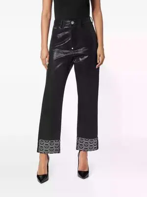 Philipp Plein Monogram Pattern Trousers