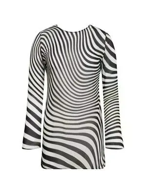 MAISON CLOSE Zebra Print Mini Dress
