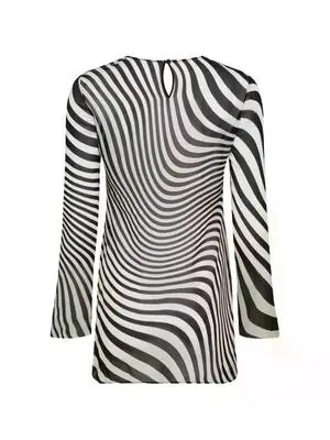 MAISON CLOSE Zebra Print Mini Dress