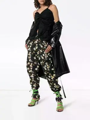 Off-White Floral Print Track Pants