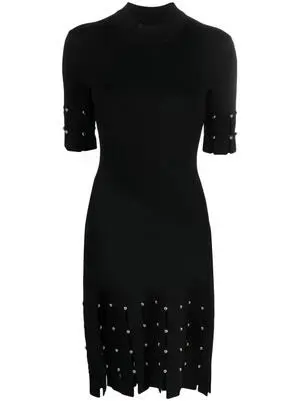 Simkhai Dina Mock-neck Knitted Dress