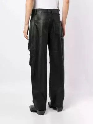 AV VATTEV Laser-cut Straight-leg Trousers