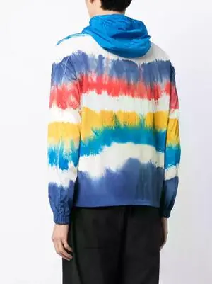 Paul & Shark Logo Patch Tie-dye Hooded Jacket