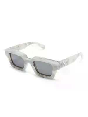 Off-White Rectangle Frame Sunglasses