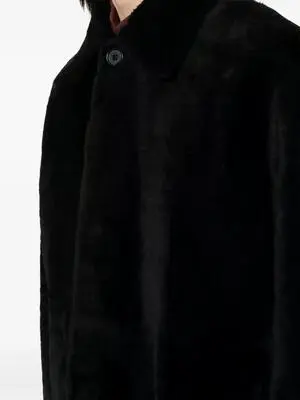 Paul Smith Single-breasted Leather Coat