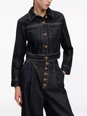 Karl Lagerfeld Cropped Denim Jacket