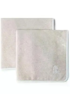 Brunello Cucinelli Logo-embroidered Towel - Neutrals