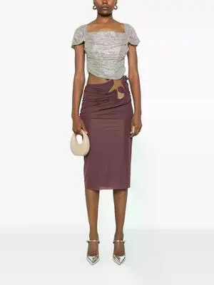 Giuseppe Di Morabito Crystal Embellished Off-shoulder Top