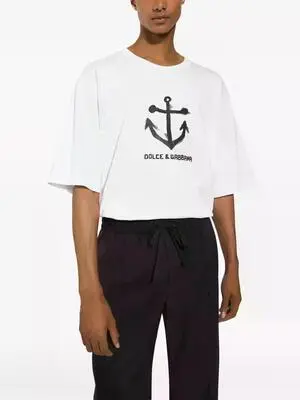 Dolce & Gabbana Marina-print Cotton T-shirt