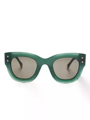 Carolina Herrera Butterfly Frame Sunglasses - Green