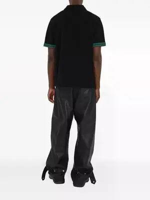 Burberry Striped-cuffs Polo Shirt