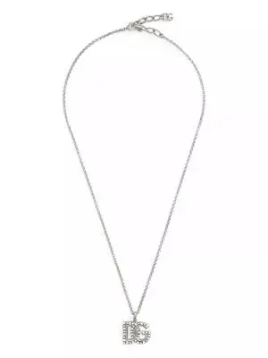 Dolce & Gabbana Logo Pendant Necklace - Silver