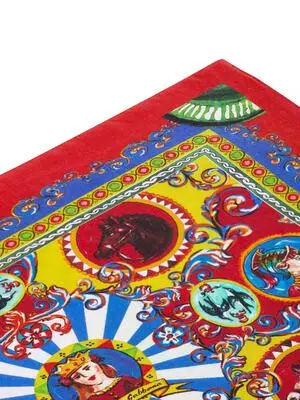 Dolce & Gabbana Carretto-print Placemat And Napkin Set
