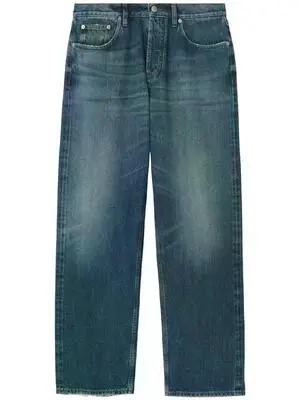 Burberry Mid-rise Wide-leg Jeans - Blue