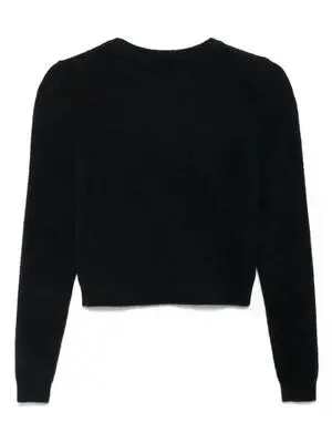 CHIARA FERRAGNI Eyelike Motif Crew Neck Sweater - Black