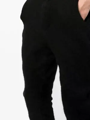 Comme Des Garçons Wool Cropped Trousers With Zipper Detailing