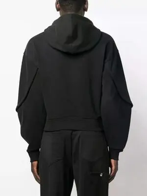 MUGLER Balloon Sleeves Drawstring Hoodie