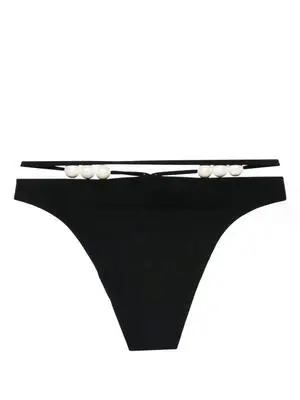 Magda Butrym Pearl-detailed Bikini Bottom