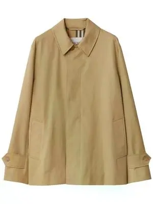 Burberry Single-breasted Cotton Car Coat