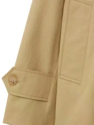 Burberry Single-breasted Cotton Car Coat