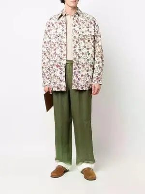 MARANT Floral-print Cotton Shirt Jacket