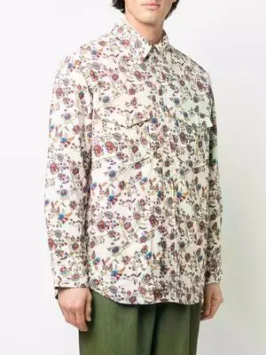 MARANT Floral-print Cotton Shirt Jacket