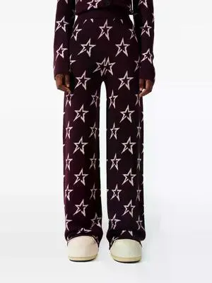 Perfect Moment Chalet Trousers Star Motif Knitwear - Red