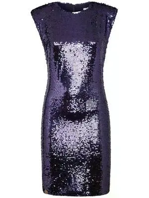 Philipp Plein Sequin-embellished Sleeveless Dress - Black