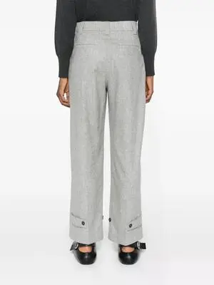 Brunello Cucinelli Tailored Virgin Wool-cashmere Blend Trousers