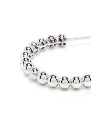 PRAGNELL 18kt White Gold Bohemia Diamond Hoop Earrings