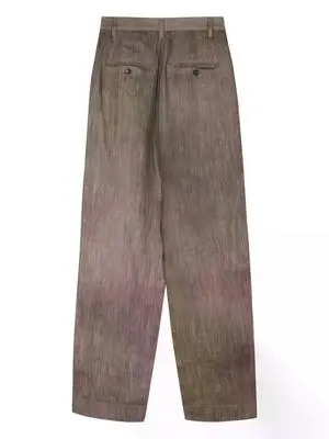ZIGGY CHEN Dyed Wide-leg Trousers