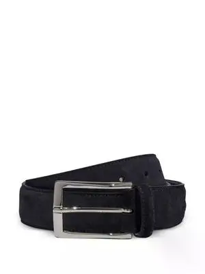 SCAROSSO Scarosso Reversible Suede Belt With Polished Metal Buckle