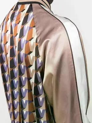 Valentino Garavani Geometric Print Bomber Jacket