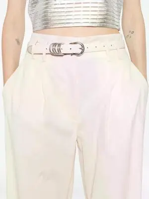 GENNY Wide-leg Pleated Trousers