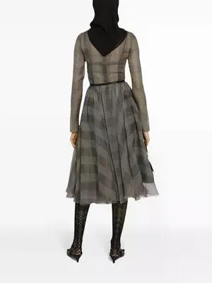 Dolce & Gabbana Prince Of Wales Check Midi Dress