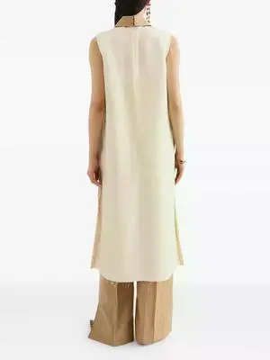 JIL SANDER Pinstriped Midi Dress