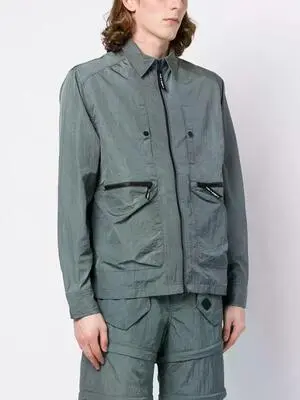 SPOONYARD Zip-pockets Lightweight Shirt Jacket