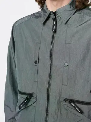 SPOONYARD Zip-pockets Lightweight Shirt Jacket