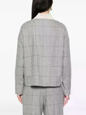 Emporio Armani Checked Boat-neck Sweater