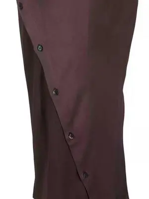 SETCHU Asymmetric Button Detailed Dress
