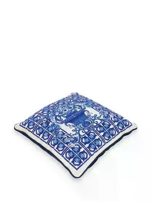 Dolce & Gabbana Embroidered Majolica-print Cushion