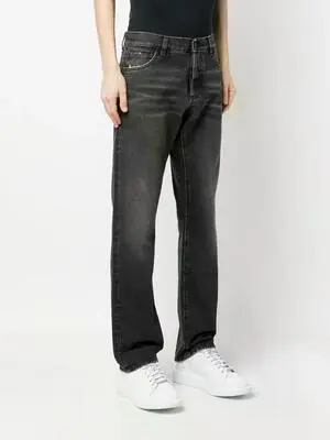 COUNTY OF MILAN Stone Cross Slim-fit Jeans