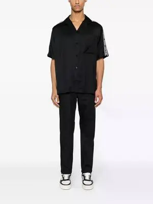 Versace Logo-tape Short-sleeve Shirt