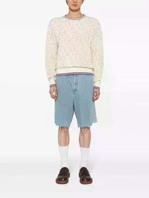 Gcds Intarsia-knit Logo Jumper