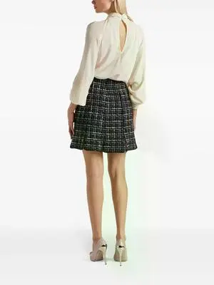 GENNY Tweed Panelled Mini Skirt