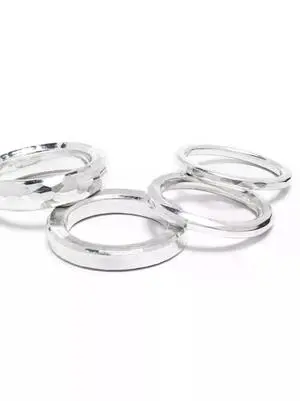 Werkstatt:München Sterling Stacked Ring Set