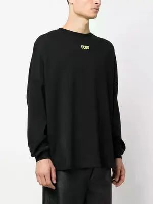 Gcds Long-sleeved Logo-print T-shirt