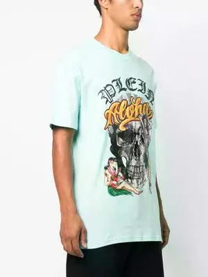 Philipp Plein Hawaii Short-sleeve T-shirt - Blue